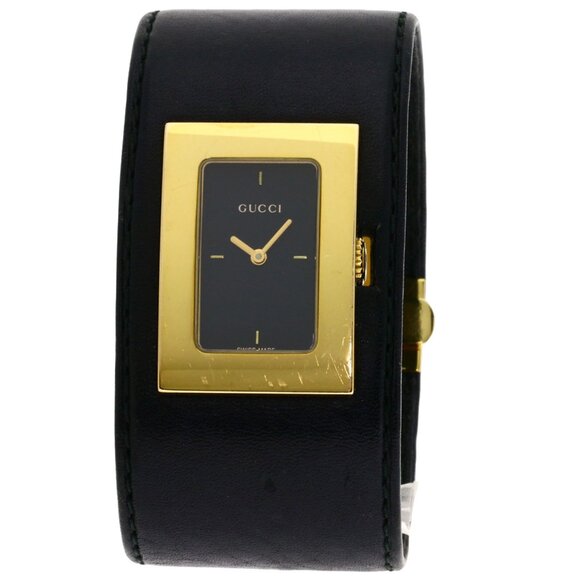Gucci | Accessories | Gucci 780l Square Face Watch Gpleather Womens ...